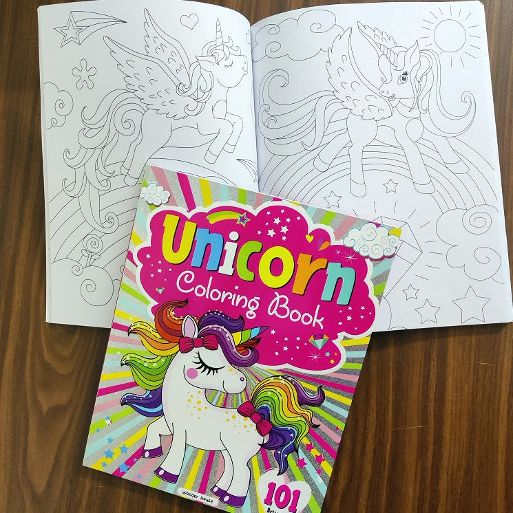 101 Unicorn Colouring Book: Fun Activity Colouring Book For Children by ...