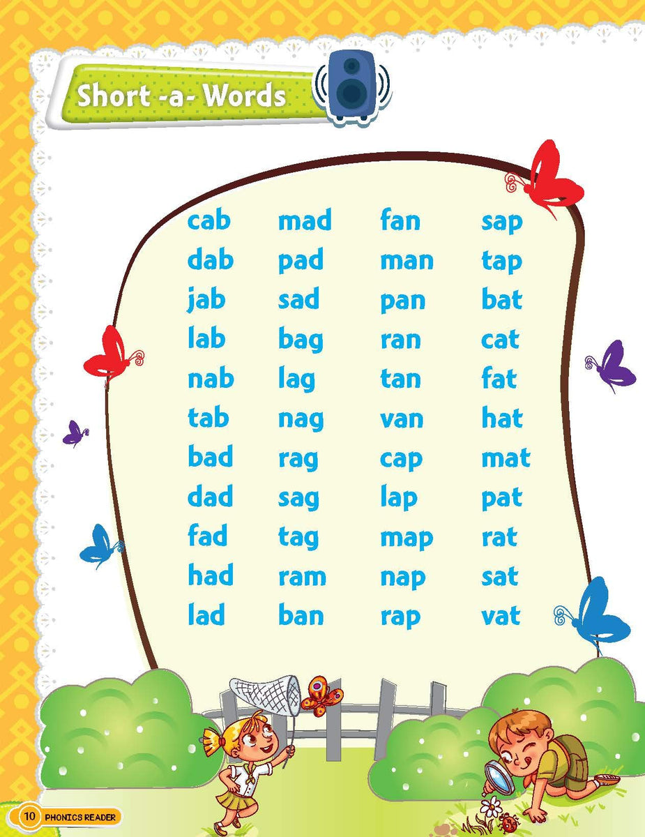 Phonics Reader - 3 (Word Families Short and Long Vowel Sounds) Age 6 ...