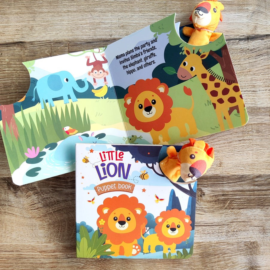 Finger Puppet Board Book: Little Lion by Hello Friends : Booksetgo ...