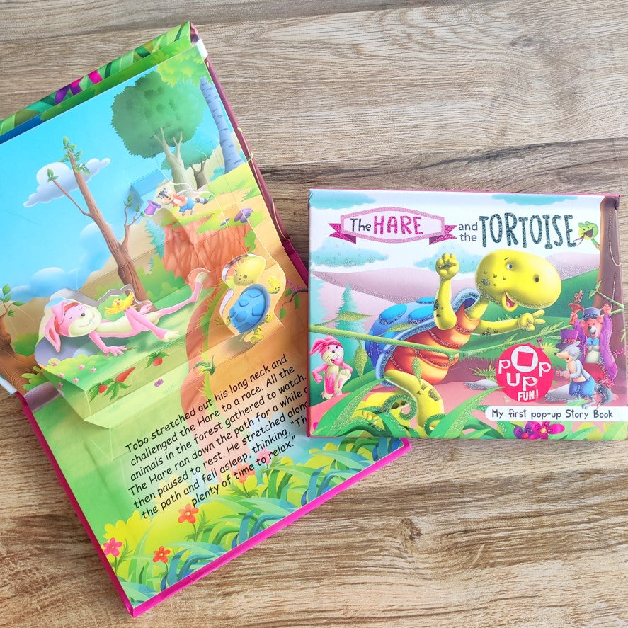 The Hare and Tortoise : My First Pop Up Story Book by Hello Friends ...