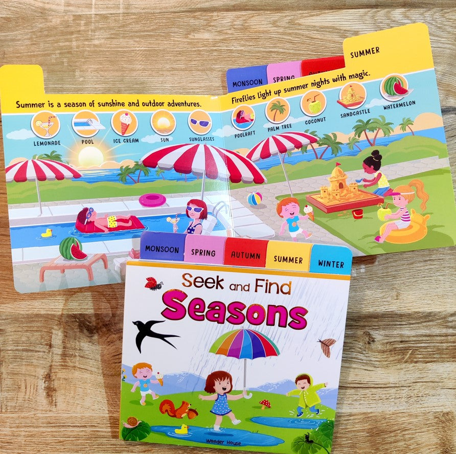 Seek And Find - Seasons : Early Learning Board Books With Tabs by ...