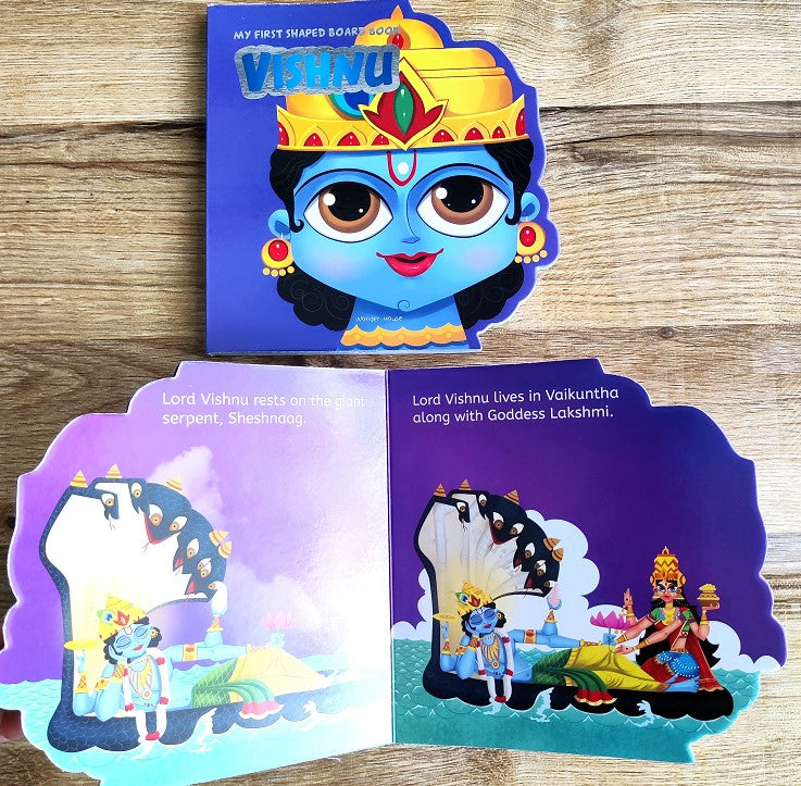 My First Shaped Board Book: Illustrated Vishnu Hindu Mythology Picture ...