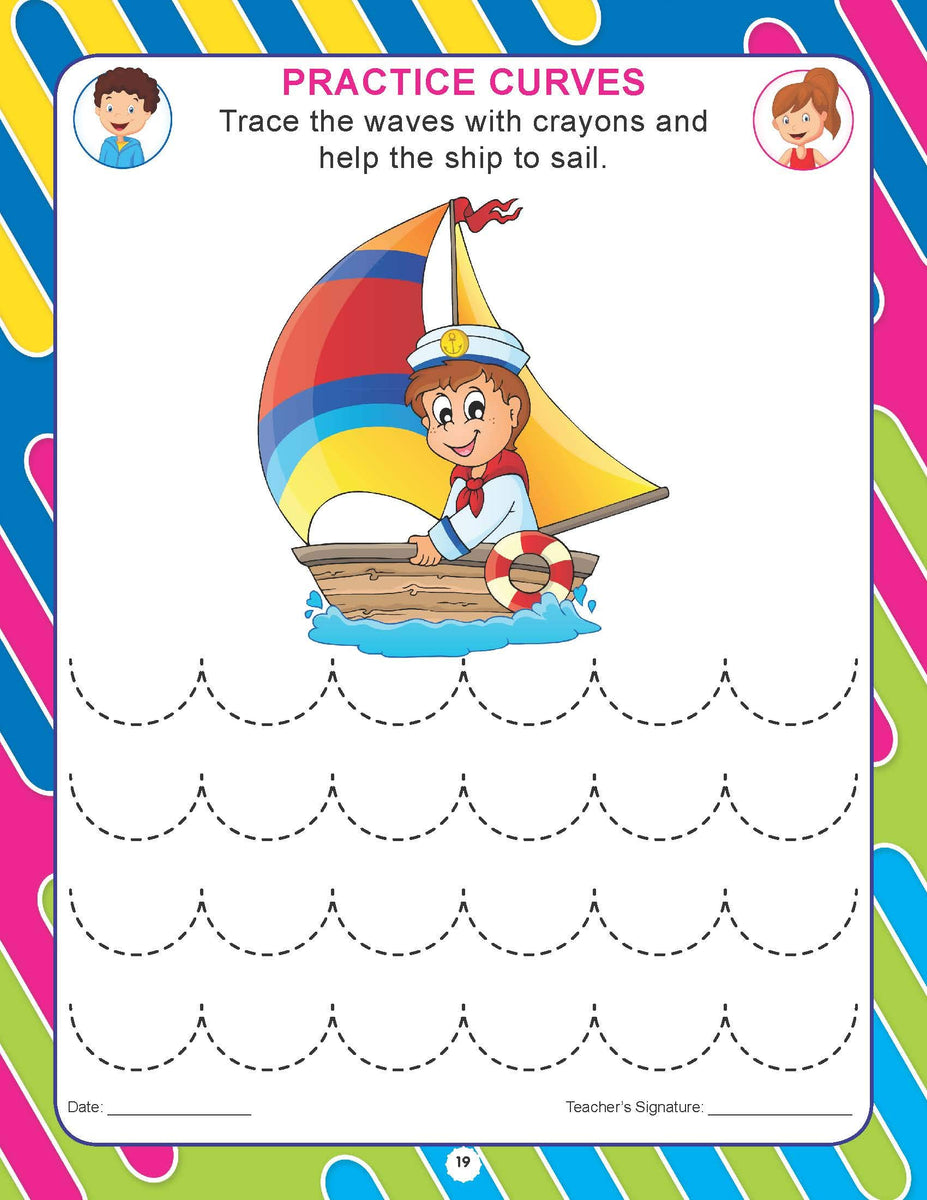 Pre-Nursery Pattern Writing Book - Early Learning Books by Dreamland ...